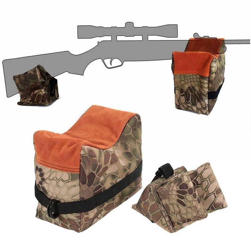 Rifle Rest Bag Front & Rear Rifle Bench Rest Bag - Camo Shooting Rest ...
